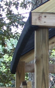 How to add a roof to a DIY wooden playground/playset
