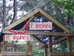 How to add a roof to a DIY wooden playground/playset