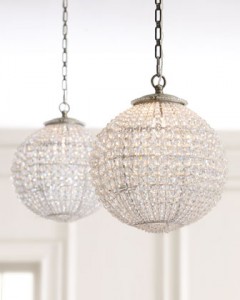 DIY Crystal Ball Chandelier - * View Along the Way