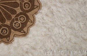 How to make a DIY Faux Fur Rug (!) - * View Along the Way